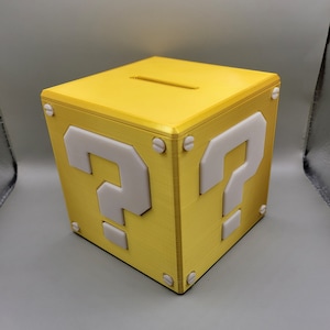 Super Mario Bros Question Block Piggybank - Etsy