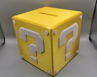 Super Mario Bros Question Block Tissue Box Cover - Etsy