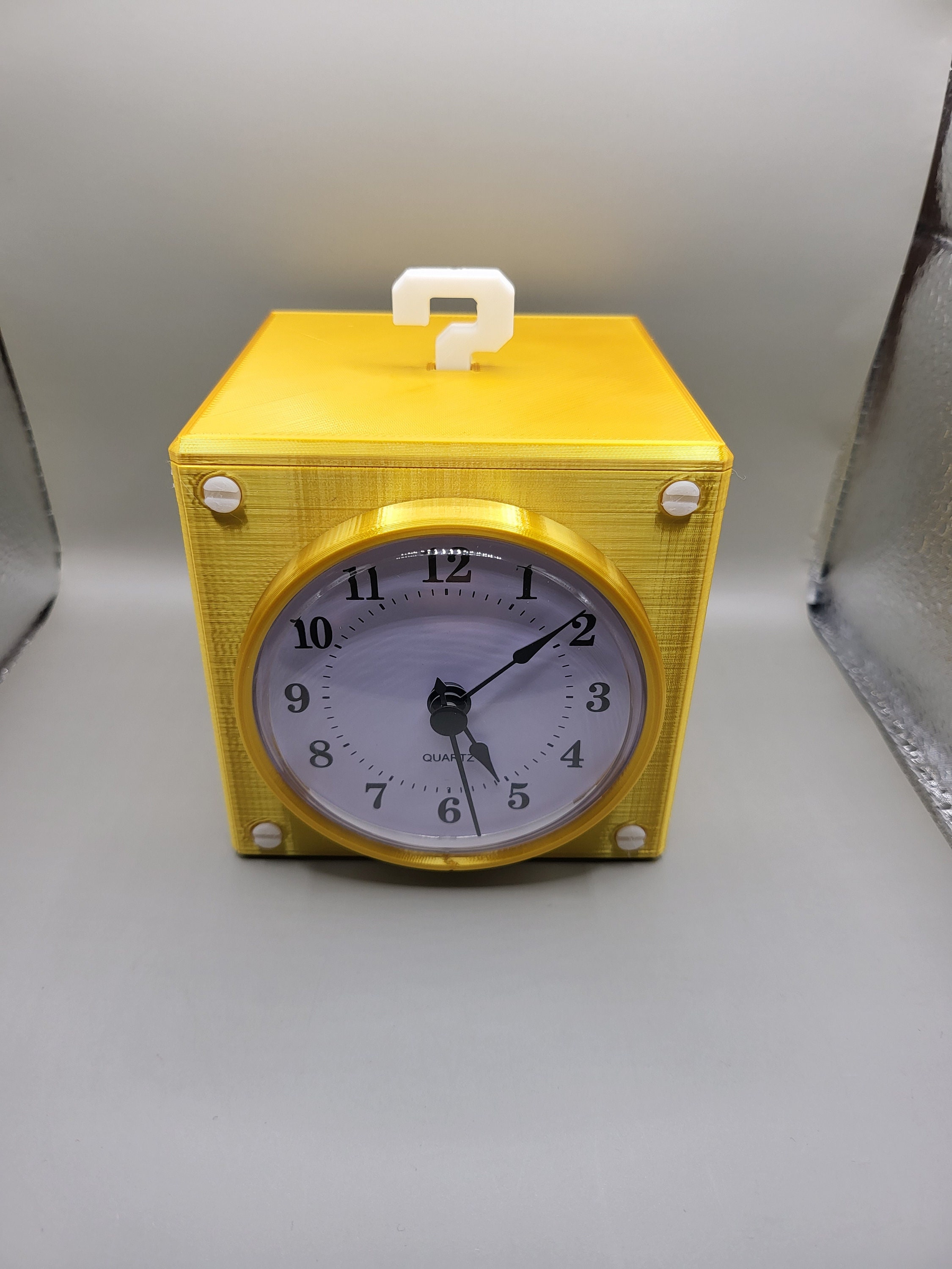 Super Mario Bros Question Block Clock/container - Etsy