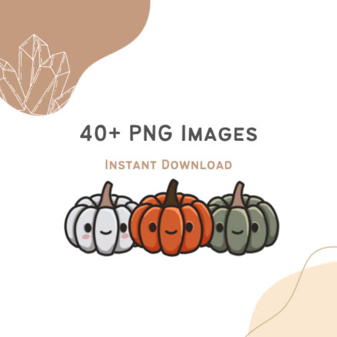 46 Pumpkin Clipart Pack With Sticker Variation - Fall and Halloween ...