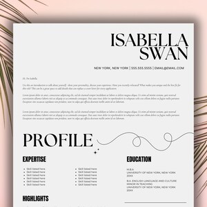 Resume Template Creative Professional Modern Resume Template for Canva ...