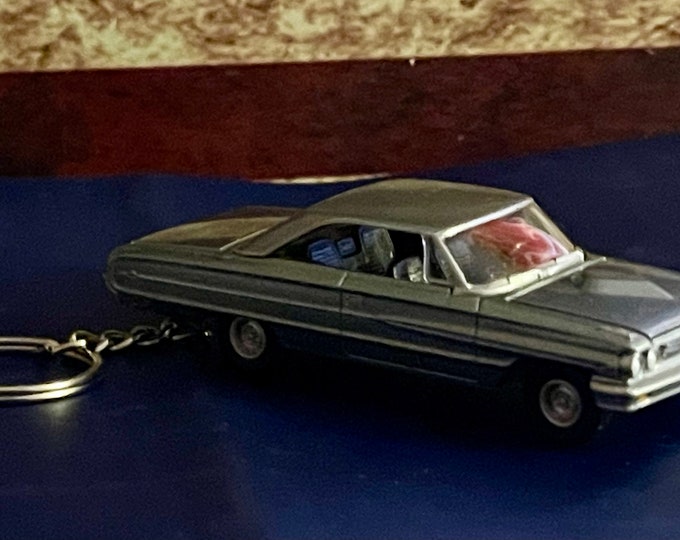 1964 Ford Galaxie 500 Silver Smoke Keychain - Etsy