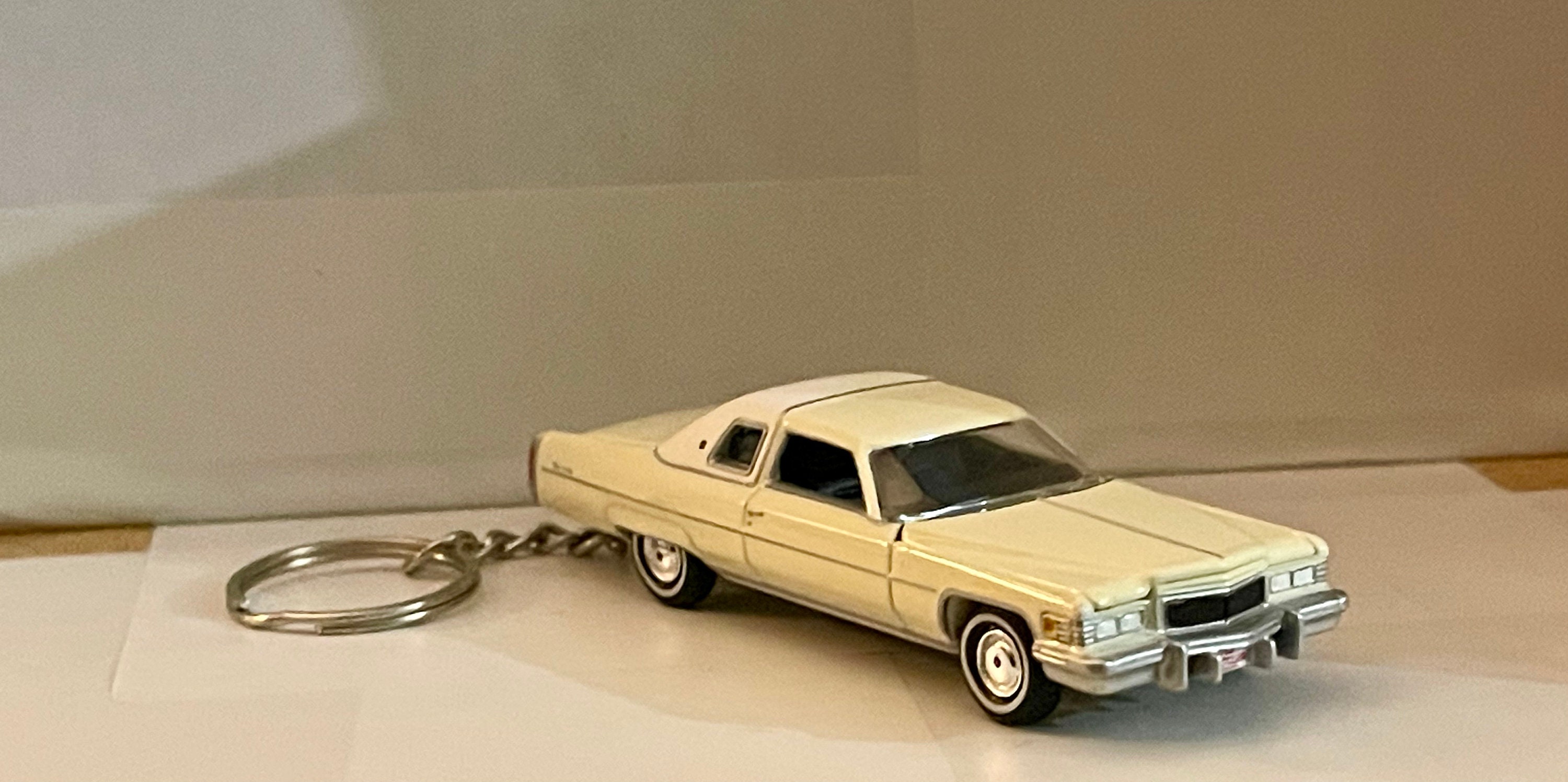 1976 Cadillac Coupe Deville Ivory Keychain - Etsy