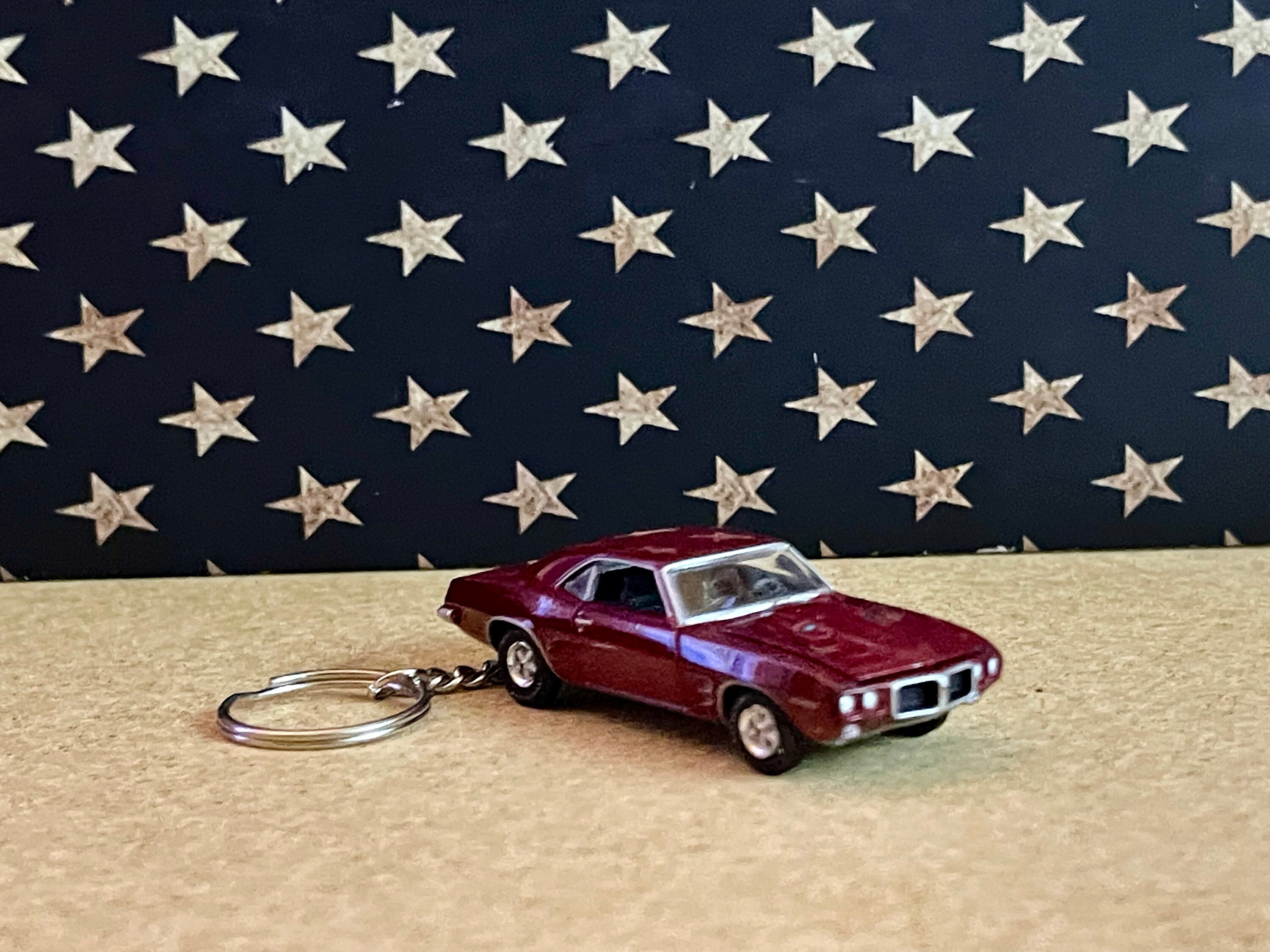 1969 Pontiac Firebird Trans Am Burgundy Keychain - Etsy