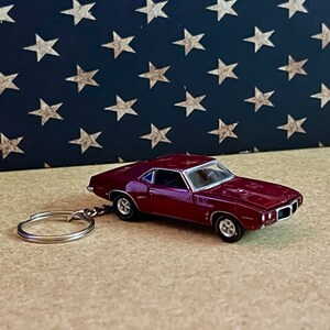 1969 Pontiac Firebird Trans Am Burgundy Keychain - Etsy
