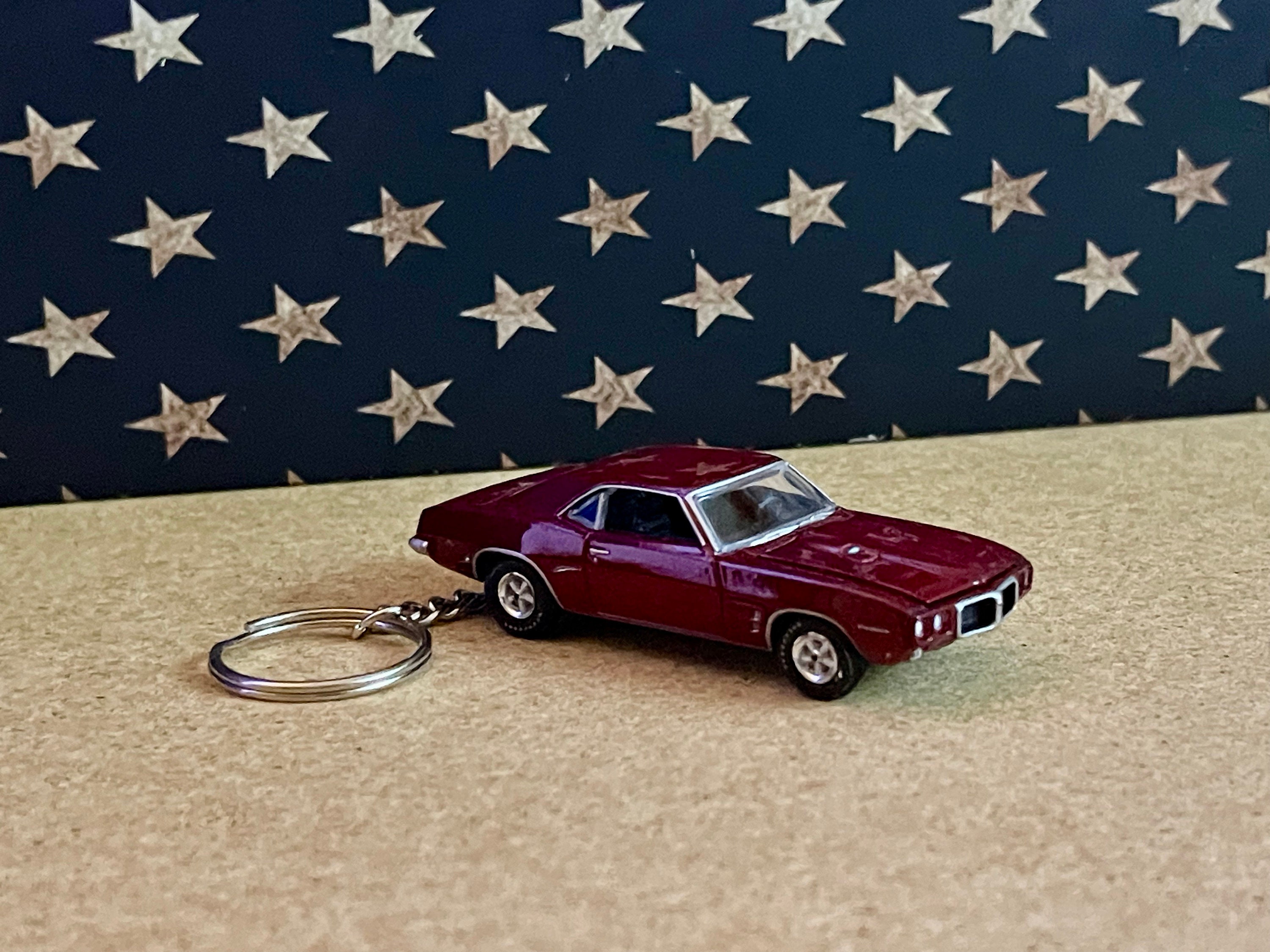 1969 Pontiac Firebird Trans Am Burgundy Keychain - Etsy