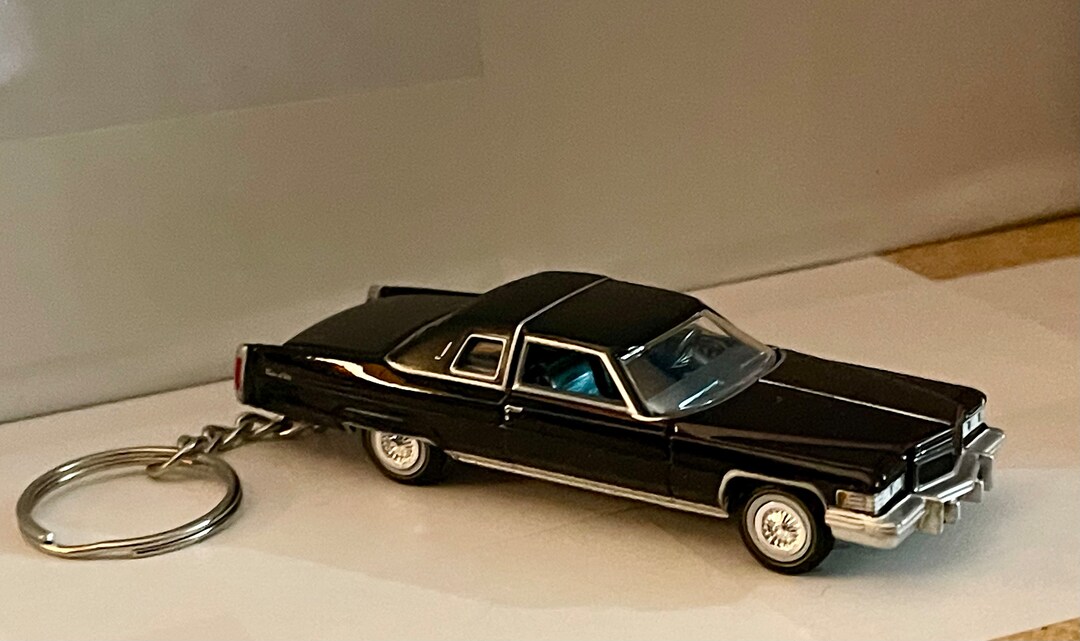 1976 Cadillac Coupe Deville Black Keychain - Etsy