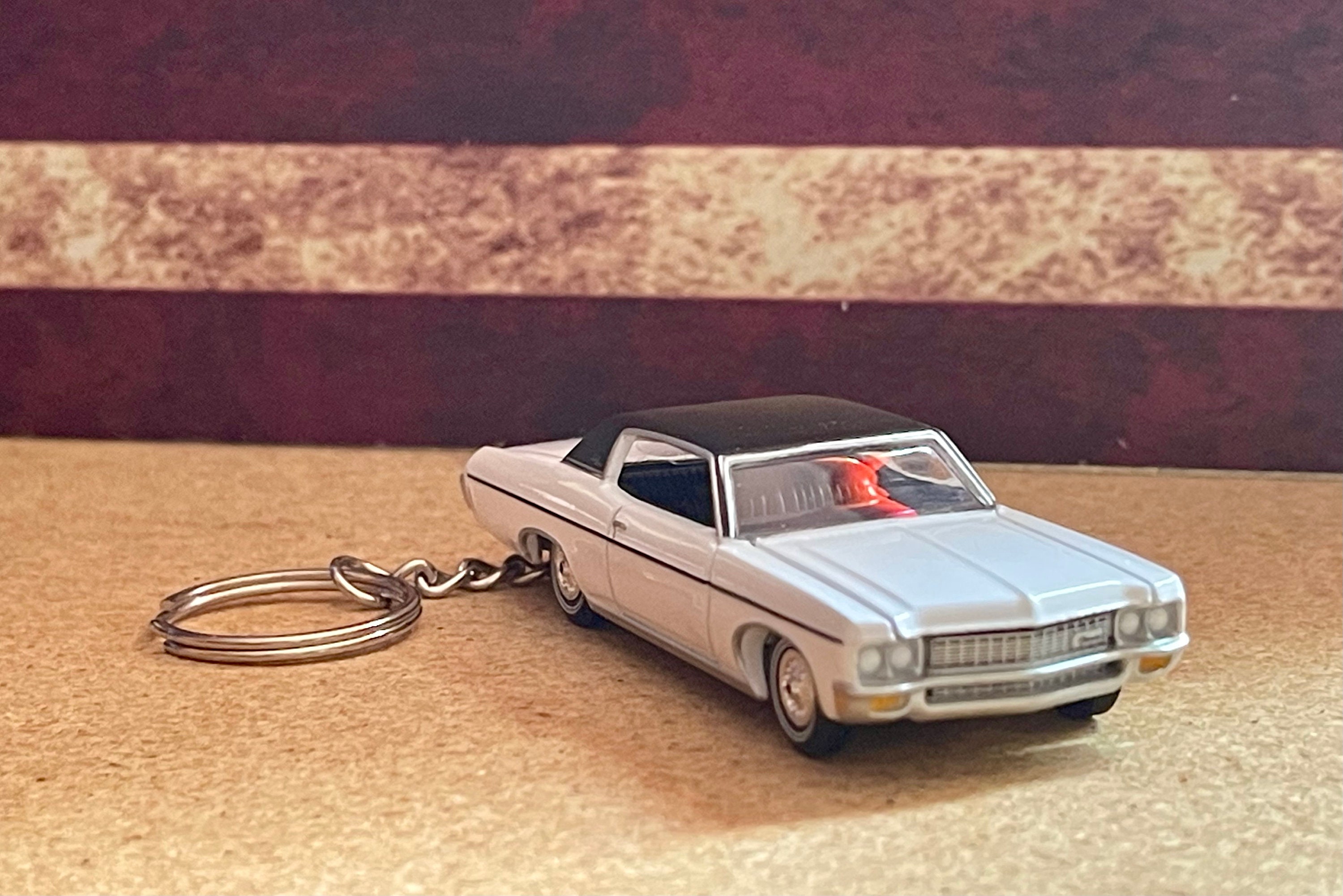 1970 Chevrolet Impala White Coupe Keychain - Etsy