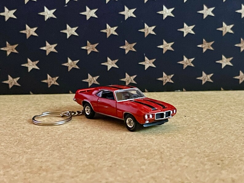 1969 Pontiac Firebird Trans Am Matador Red Keychain - Etsy