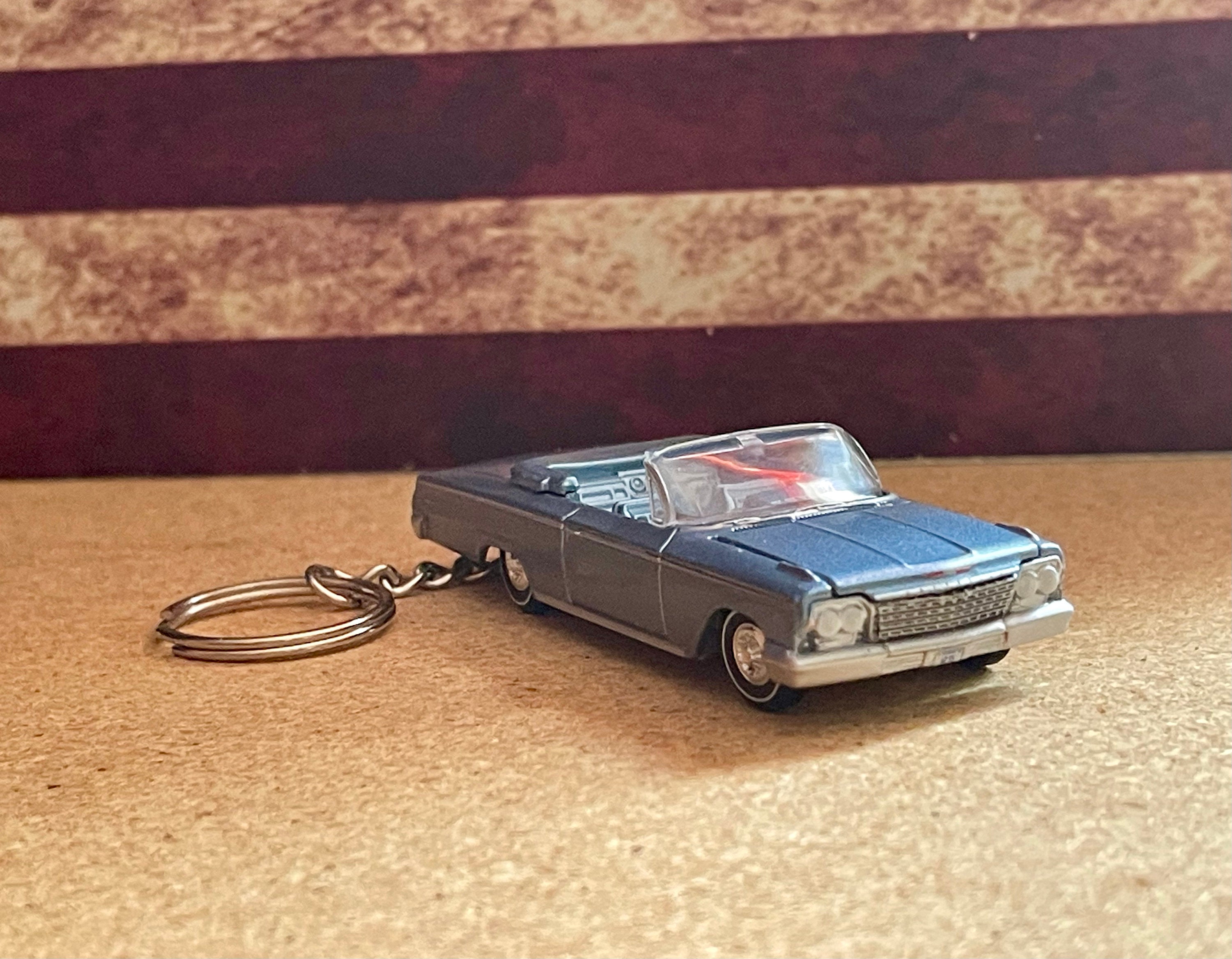 1962 Chevrolet Impala Blue Convertible Keychain - Etsy