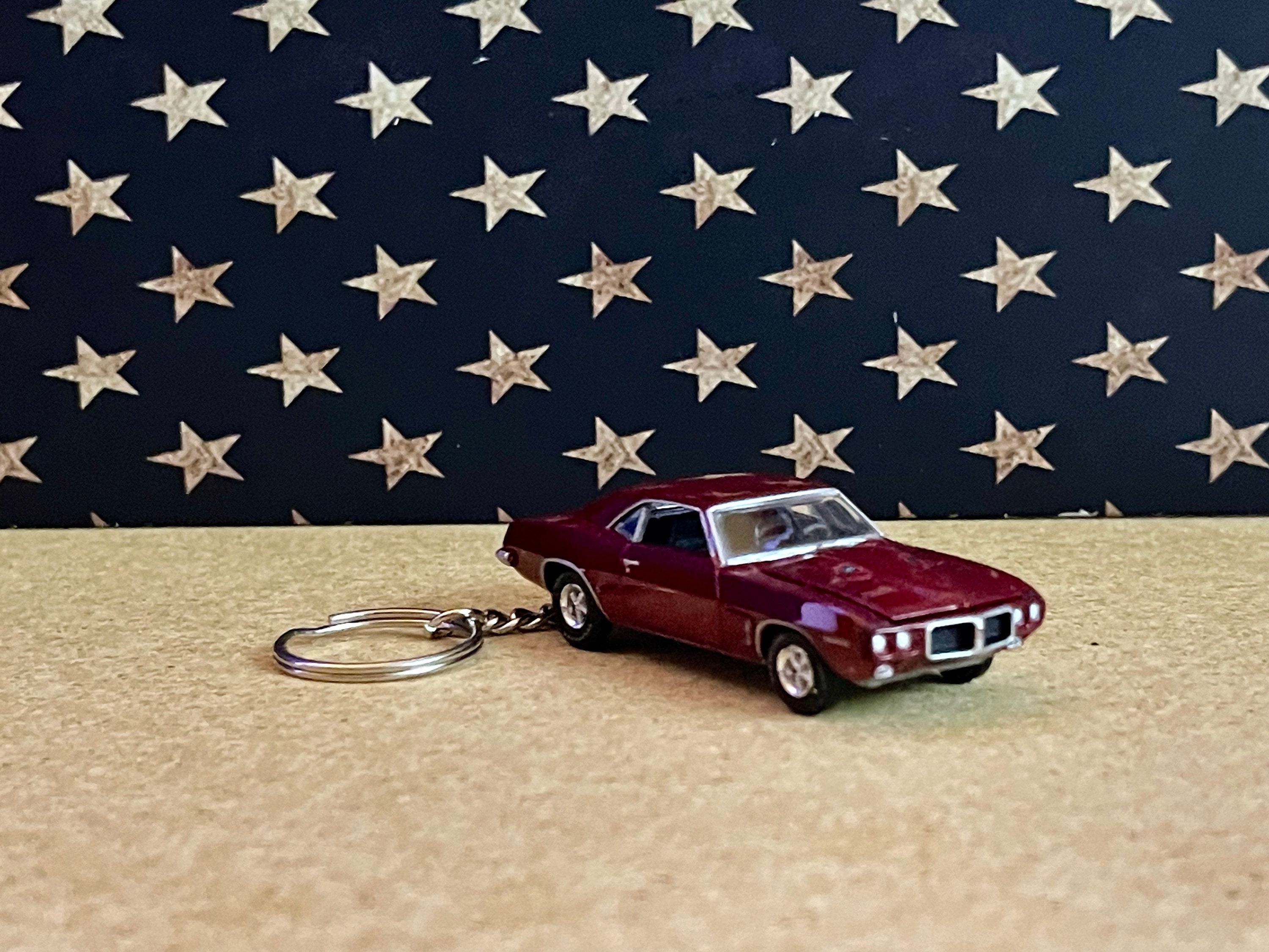1969 Pontiac Firebird Trans Am Burgundy Keychain - Etsy