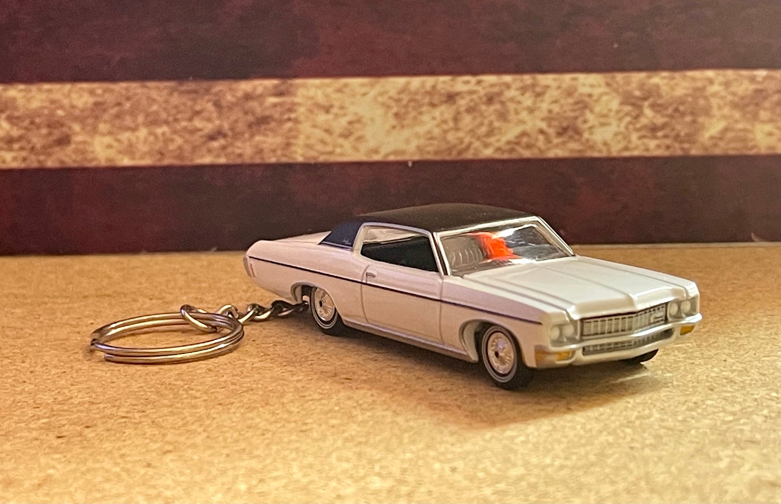 1970 Chevrolet Impala White Coupe Keychain - Etsy