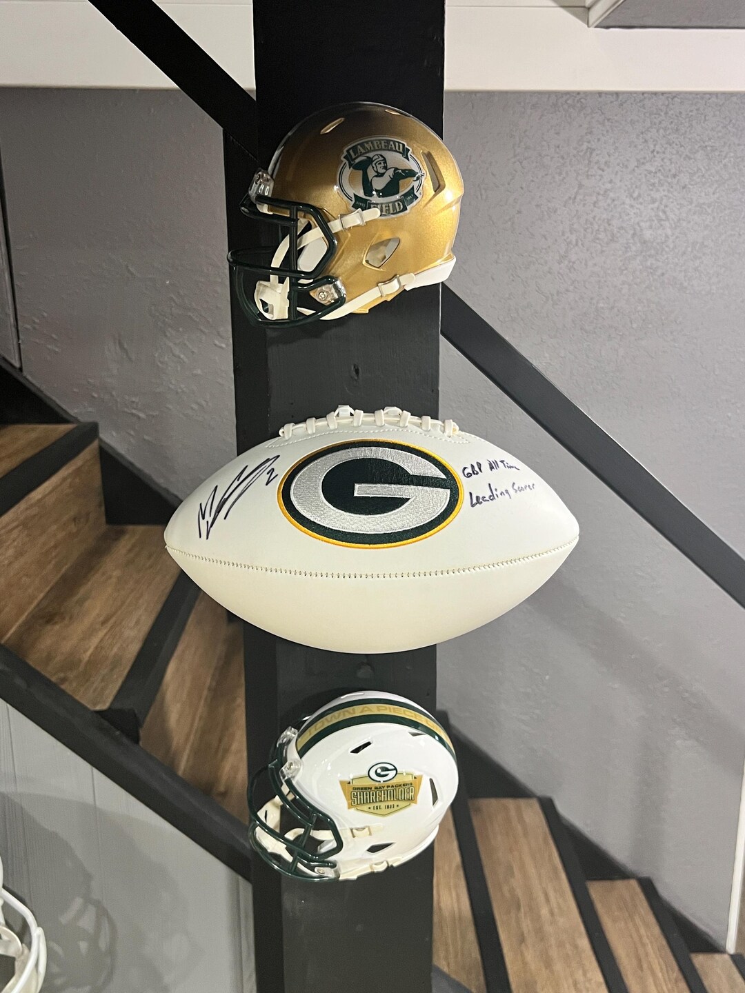 Floating Football Display Mount for Laces Facing Up. - Etsy