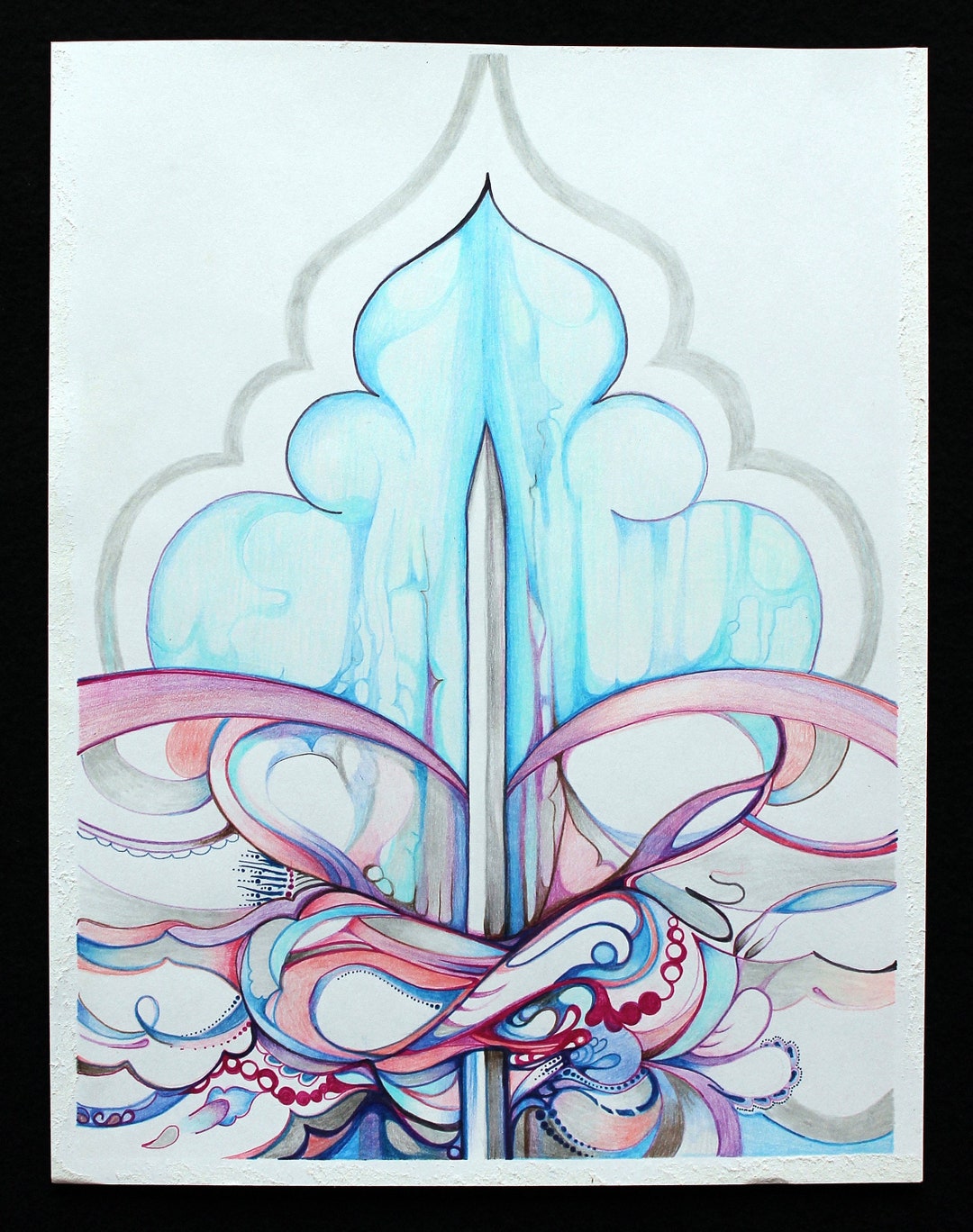Libra Zodiac Art: Original Colored Pencil Drawing (8.5" X 11") - Etsy