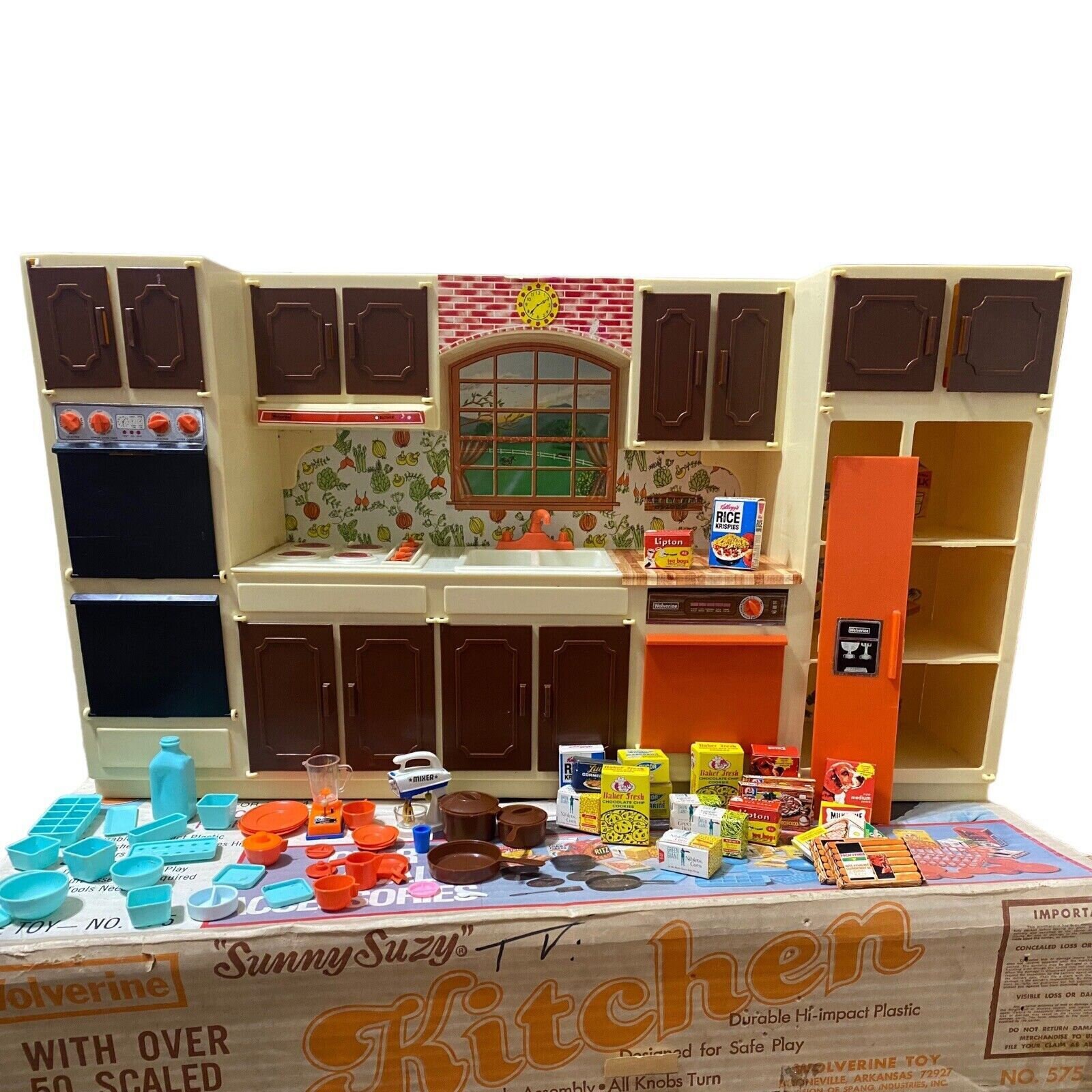 VTG WOLVERINE Sunny Suzy Kitchen With Box Accessories Stove Fridge ...