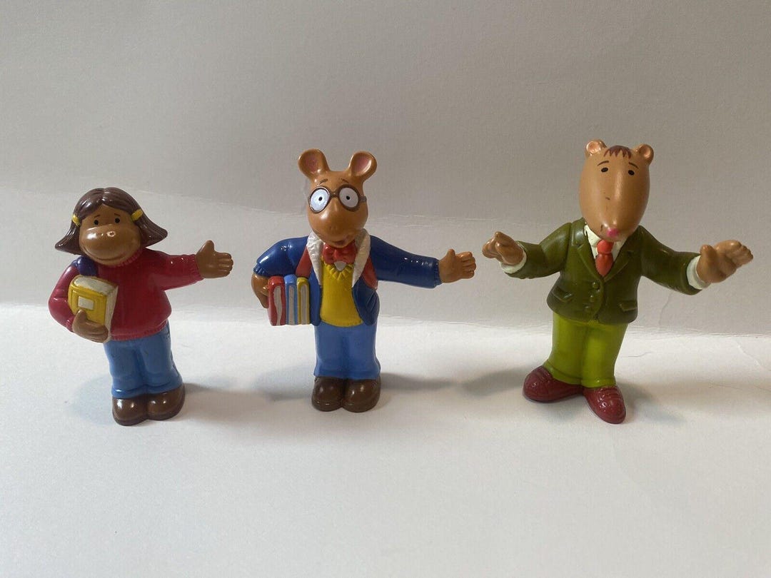 VTG Arthur the Aardvark Family PBS PVC Hasbro Marc Brown Figures 1998 ...