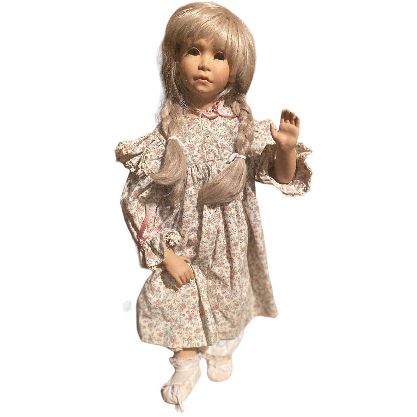 VTG 1992 Nina Porcelain Soft Body Doll by Peggy Dey Posable 22 Doll ...