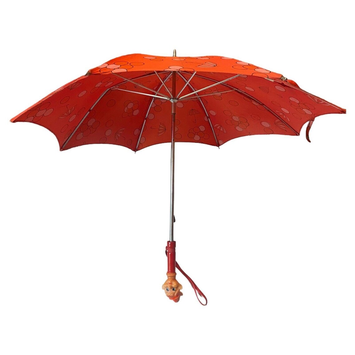 VTG 1960s Red 21 Childs Umbrella Pinocchio Elf Handle Collectible ...