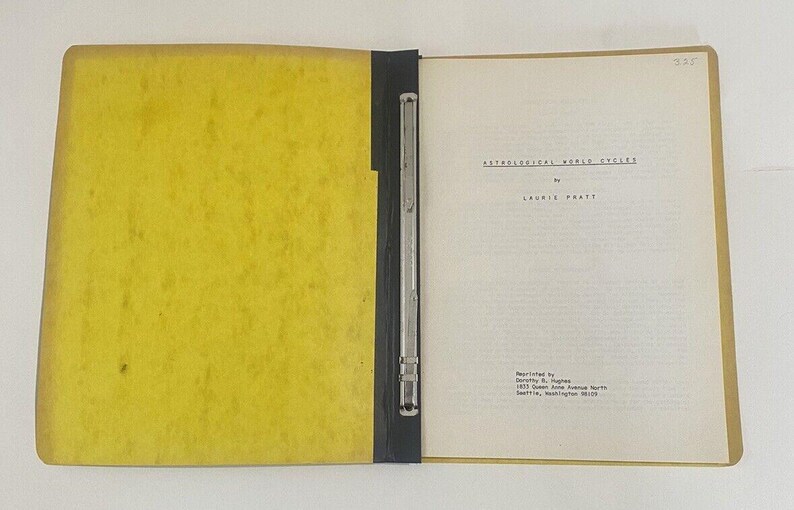 VTG Astrological World Cycles by Laurie Pratt Tara Mata Reprint in Acco ...