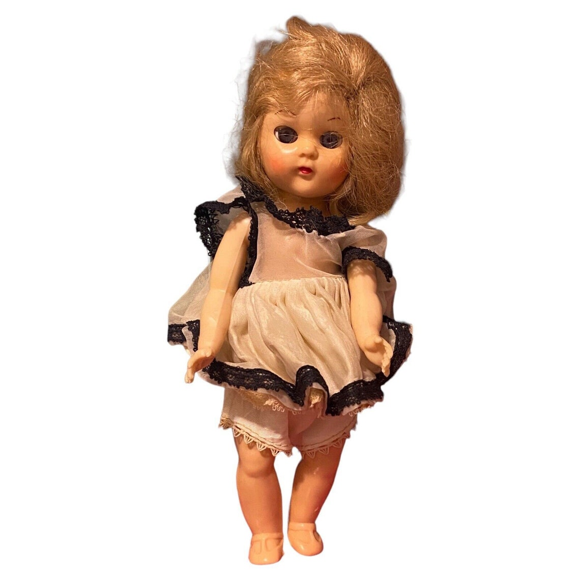 Vintage 1950s 8" Walker Doll Fortune Doll Co. PAM Straight Leg Sleep ...
