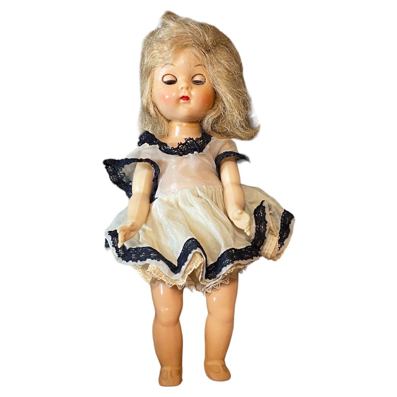 Vintage 1950s 8" Walker Doll Fortune Doll Co. PAM Straight Leg Sleep ...
