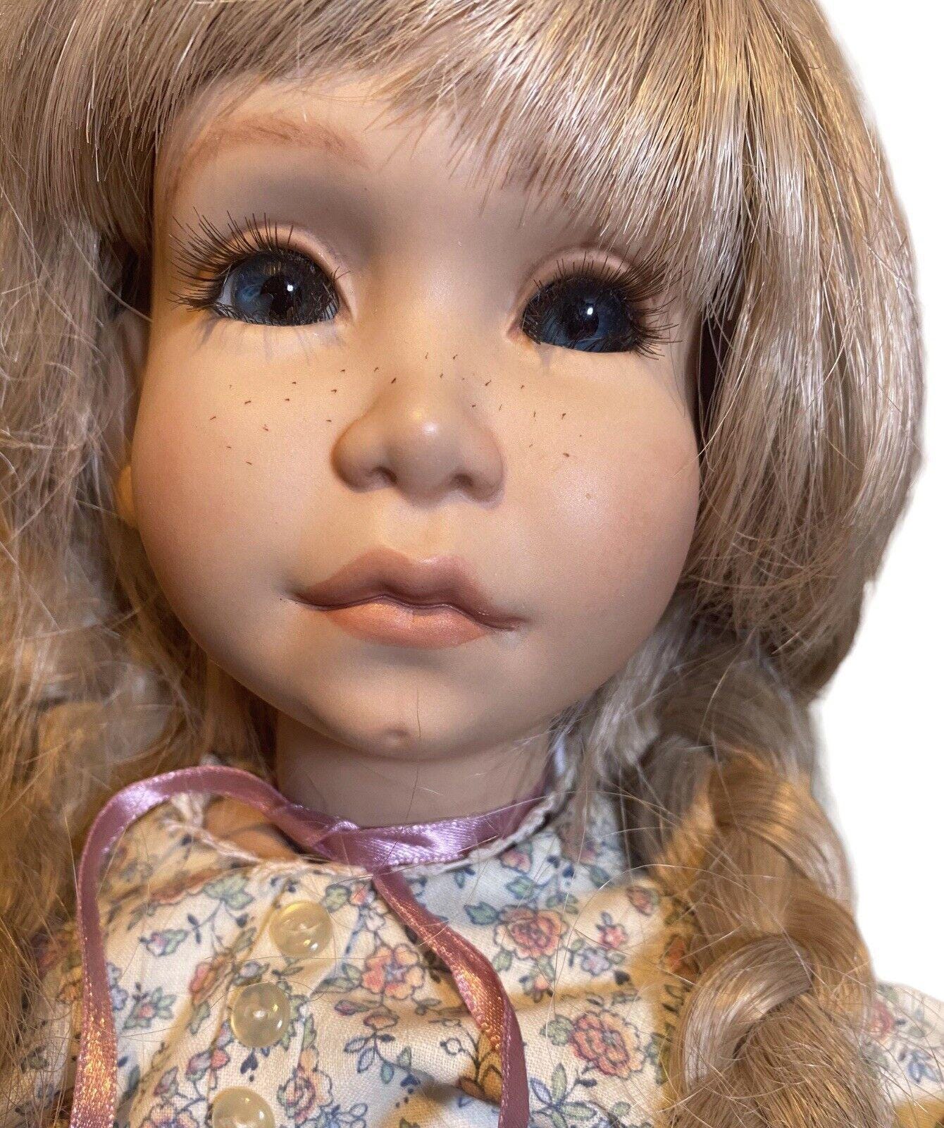 VTG 1992 Nina Porcelain Soft Body Doll by Peggy Dey Posable 22 Doll ...