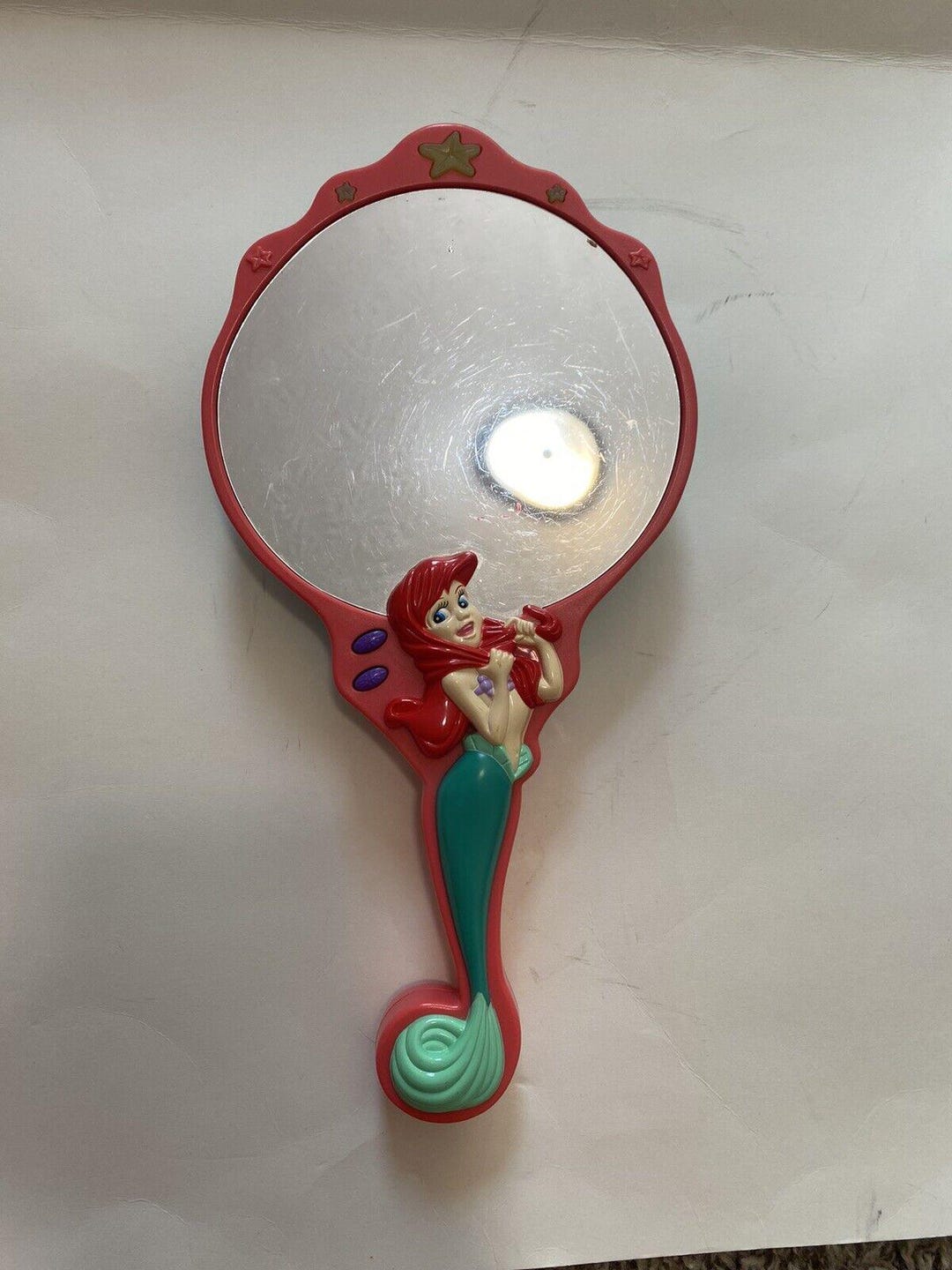 Vintage 1988 Disney Little Mermaid Mirror Talking Music Ariel Princess ...