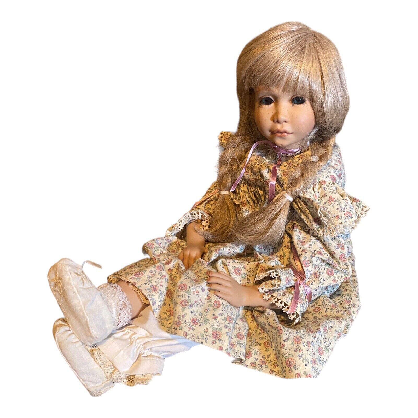 VTG 1992 Nina Porcelain Soft Body Doll by Peggy Dey Posable 22 Doll ...