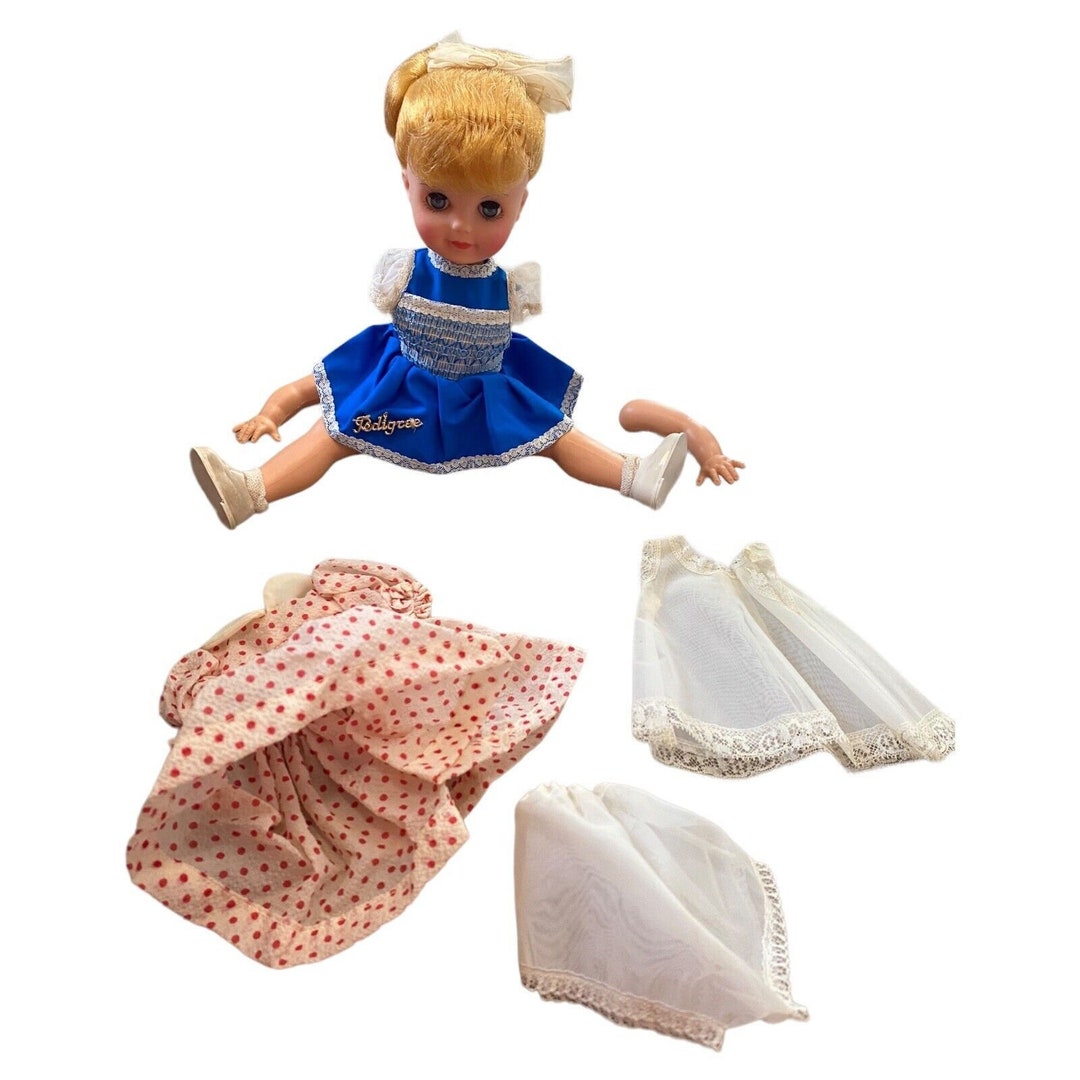 Vintage 1950s Pedigree 12" Vinyl Doll W/ Extra Clothes Made in England ...