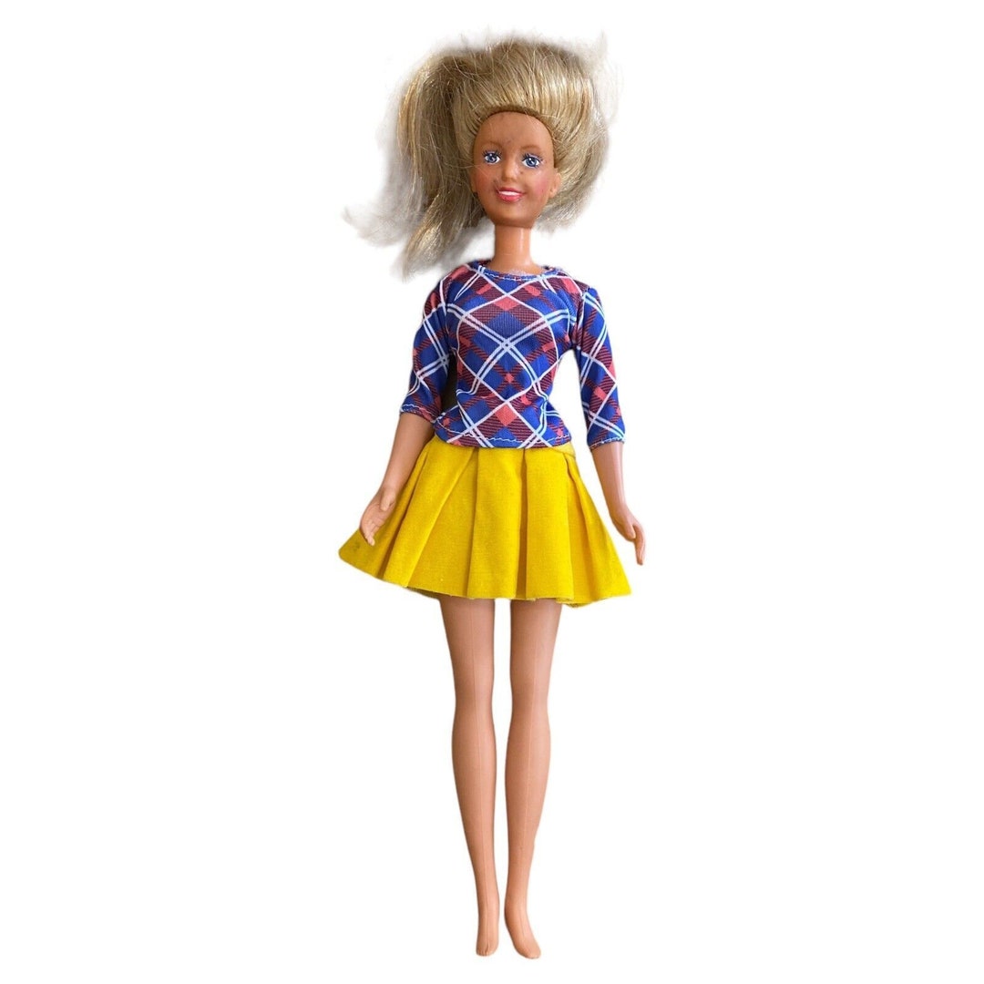 Vintage 1988 Maxie Cheerleader Hasbro Fashion Barbie Doll 11.5" W ...