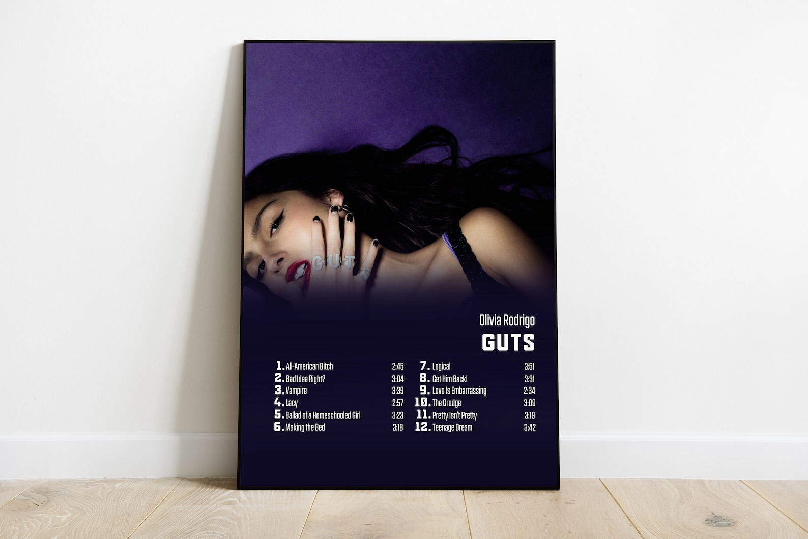Olivia Rodrigo Poster Guts Poster Minimalist Vintage Music - Etsy