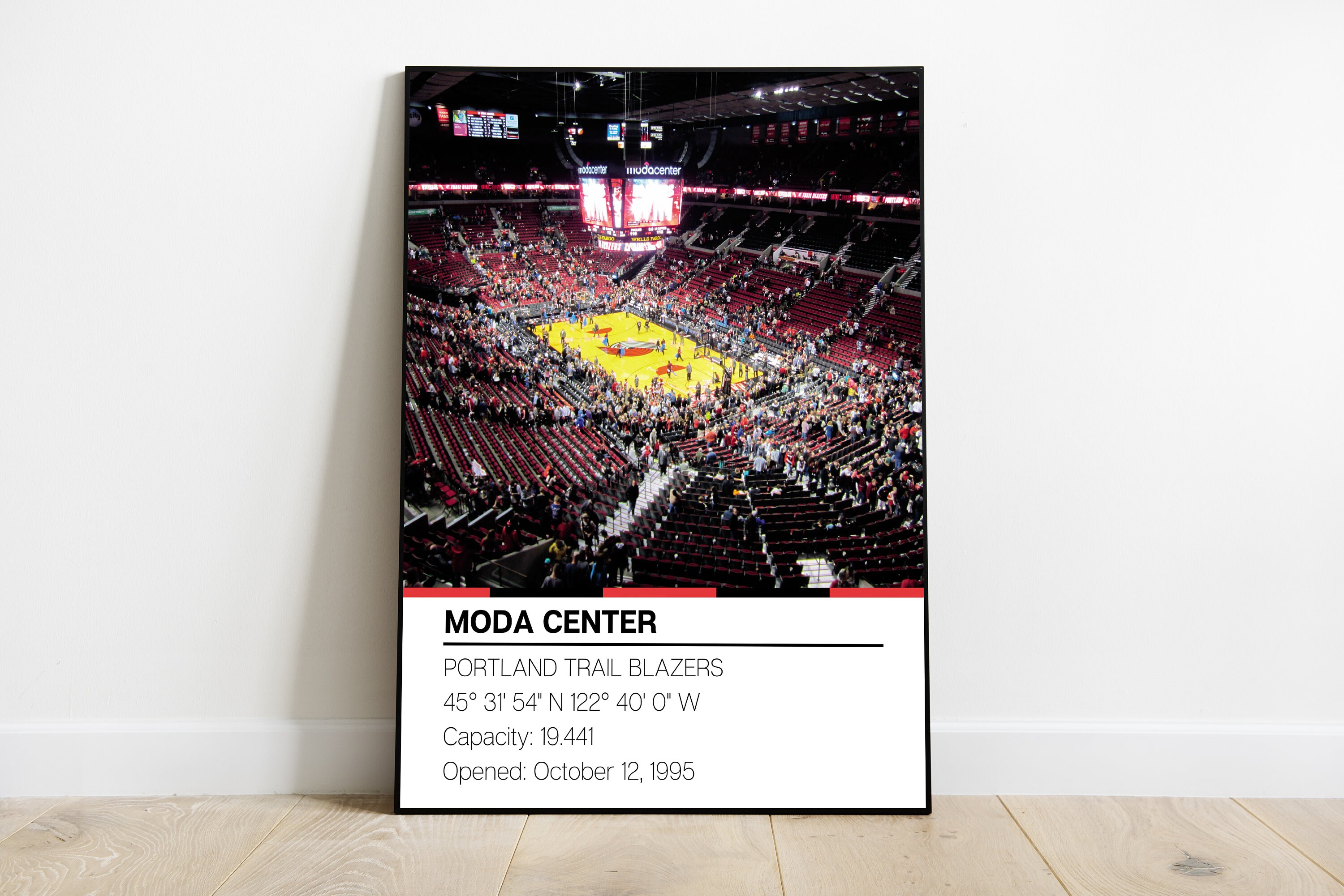 Moda Center Poster Stadium Portland Trail Blazers Stadium - Etsy