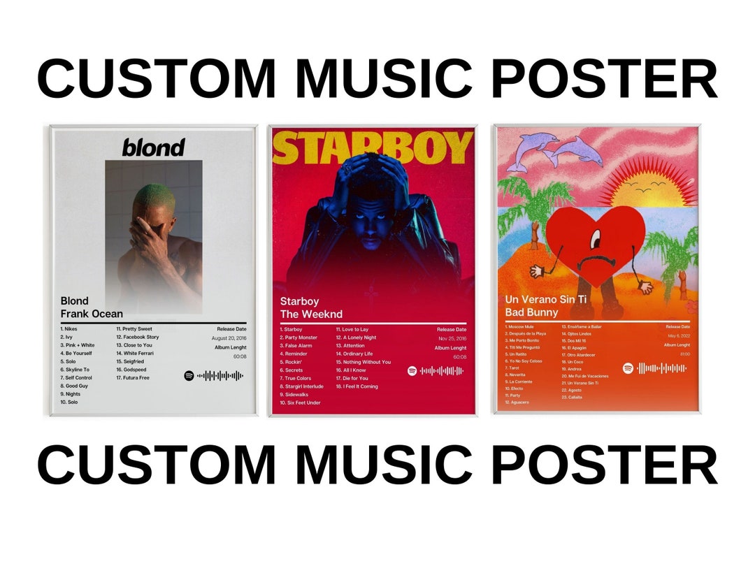 Custom Album Poster Album Poster Music Poster Digital Print Poster ...