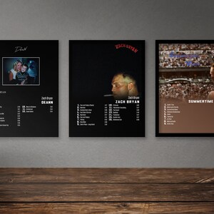 Zach Bryan Poster Set of 8 Album Poster American Heartbreak Boys of ...