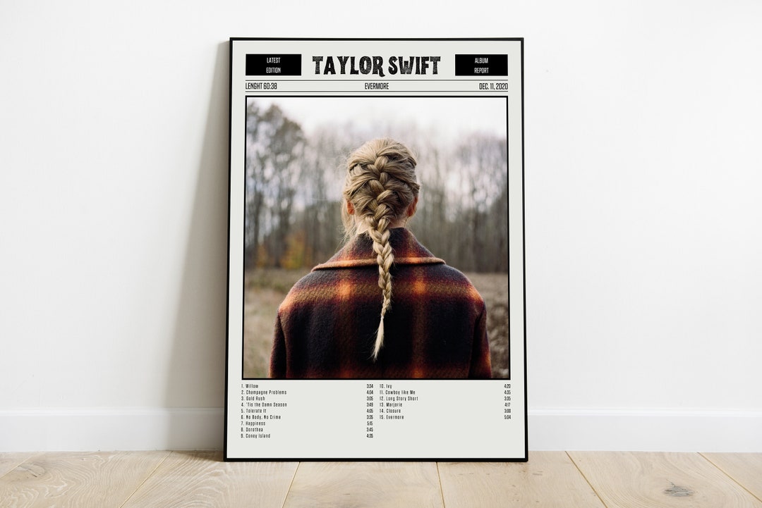 Taylor Swift Poster Evermore Poster Taylor Swift Evermore - Etsy