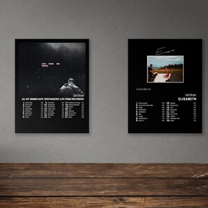 Zach Bryan Poster Set of 8 Album Poster American Heartbreak Boys of ...