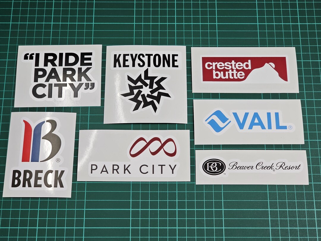 EPIC Pass, Rockies, SMALL 2 Inch Stickers for Laptop, Helmet, Parkcity ...