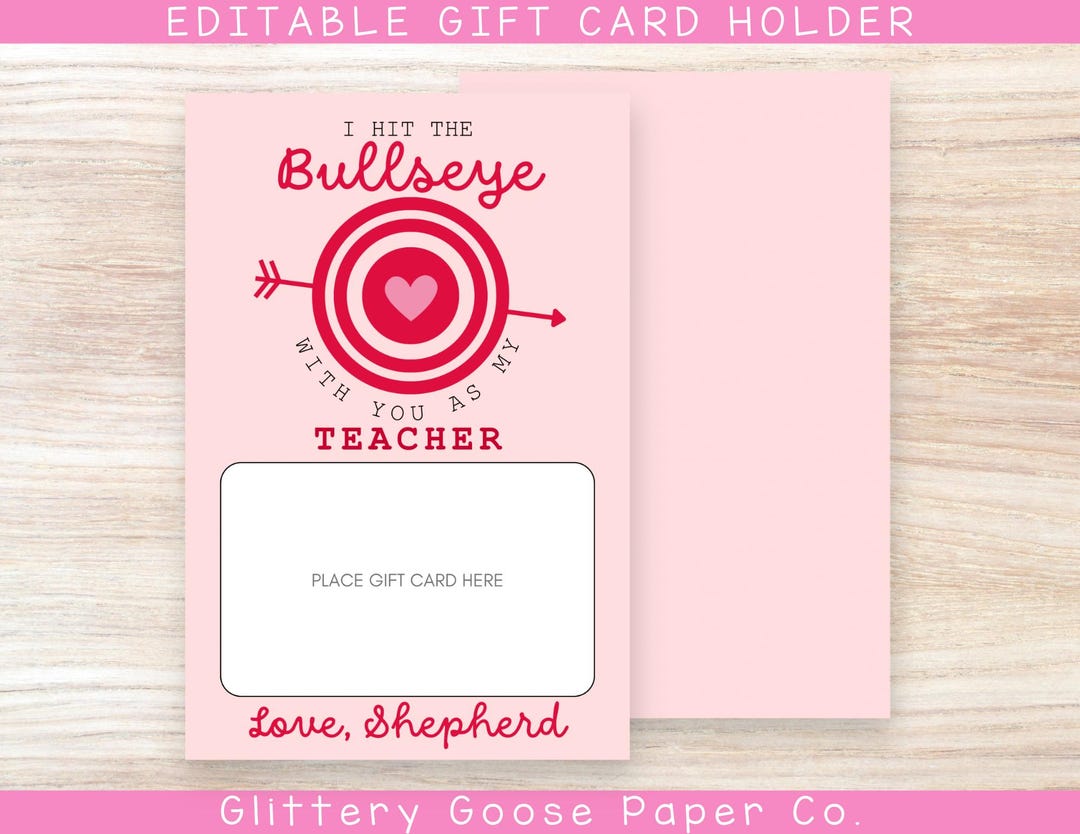 Target Valentine Gift Card Holder | Bullseye Gift Card Holder | Money ...