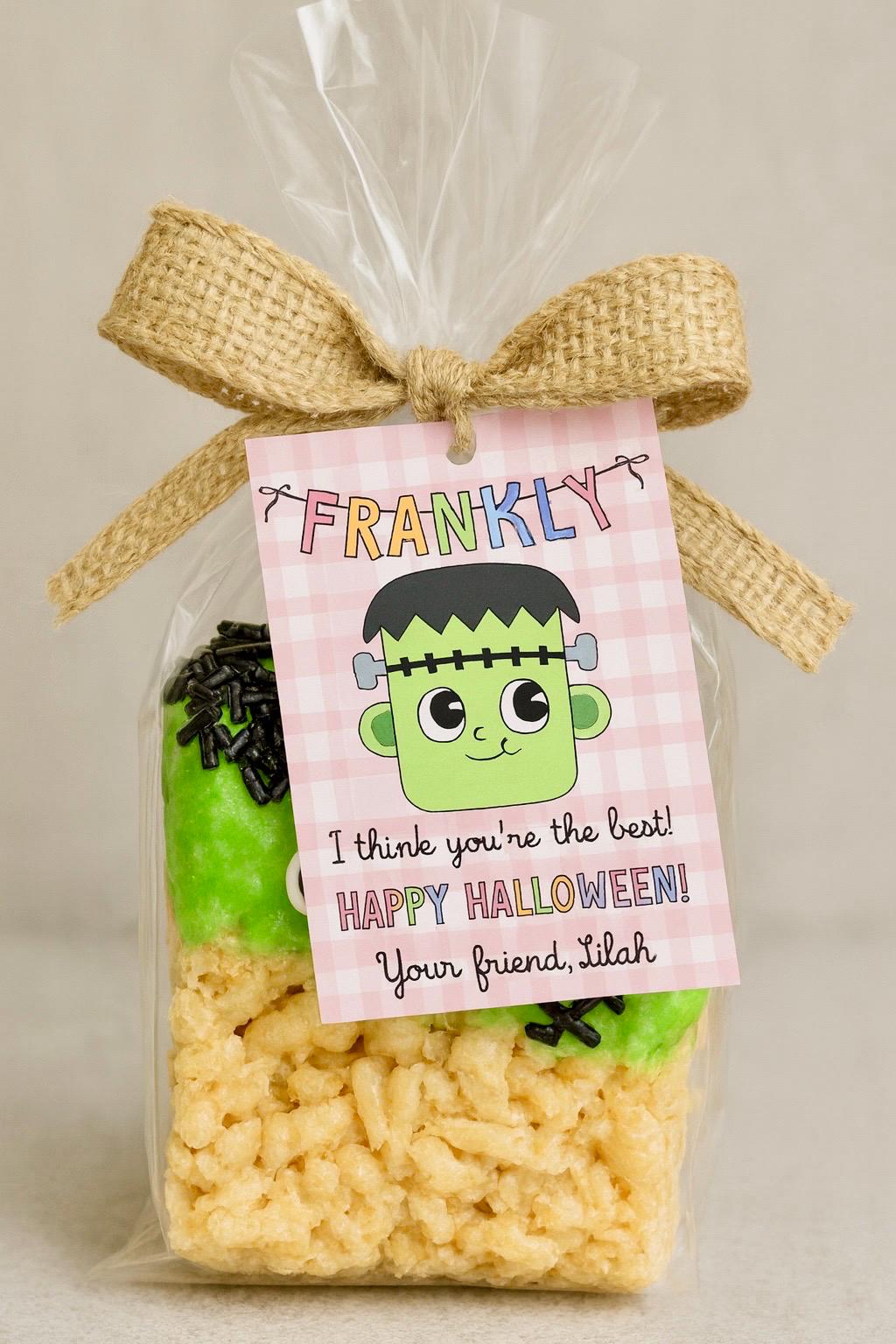 Editable Halloween Gift Tag Printable | Frankly I Think You’re the Best ...