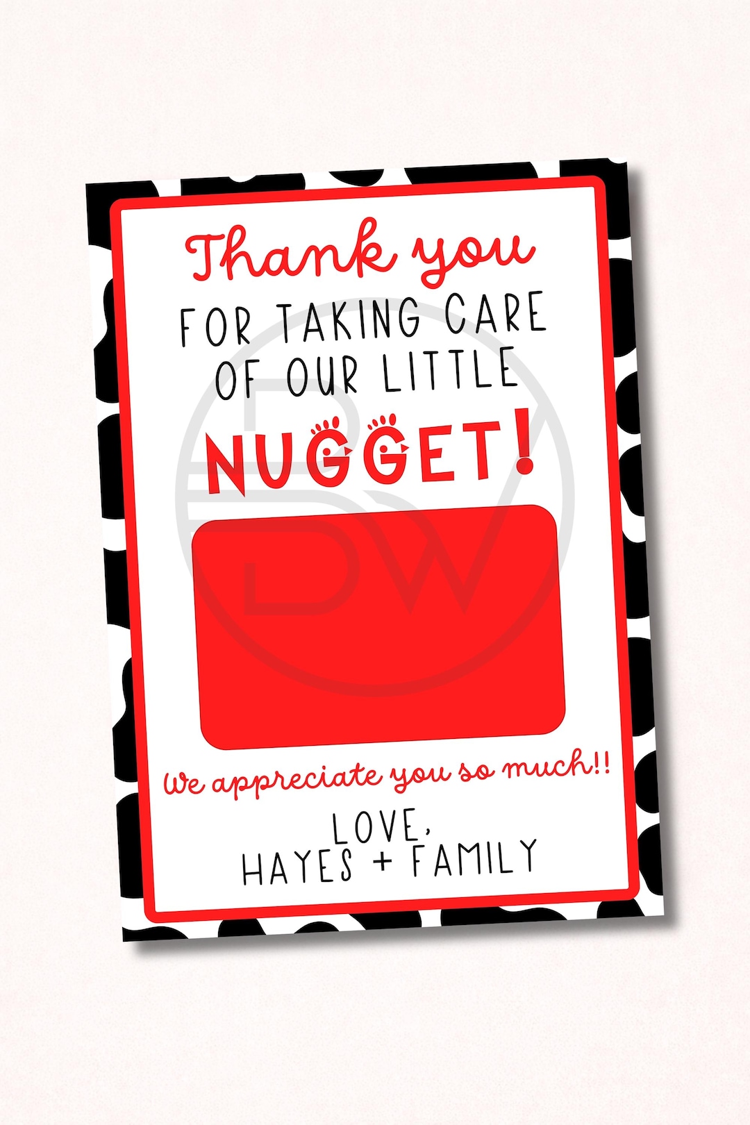 Little Nugget Gift Card Holder | Teacher Appreciation Card | Chicken ...