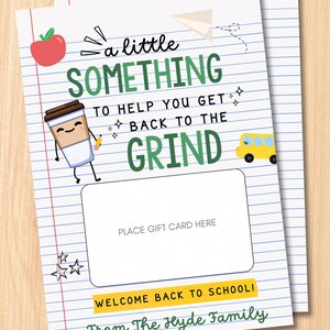Coffee Gift Card Holder | Back to School Teacher Gift | First Day of ...