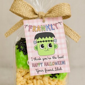 Editable Halloween Gift Tag Printable | Frankly I Think You’re the Best ...