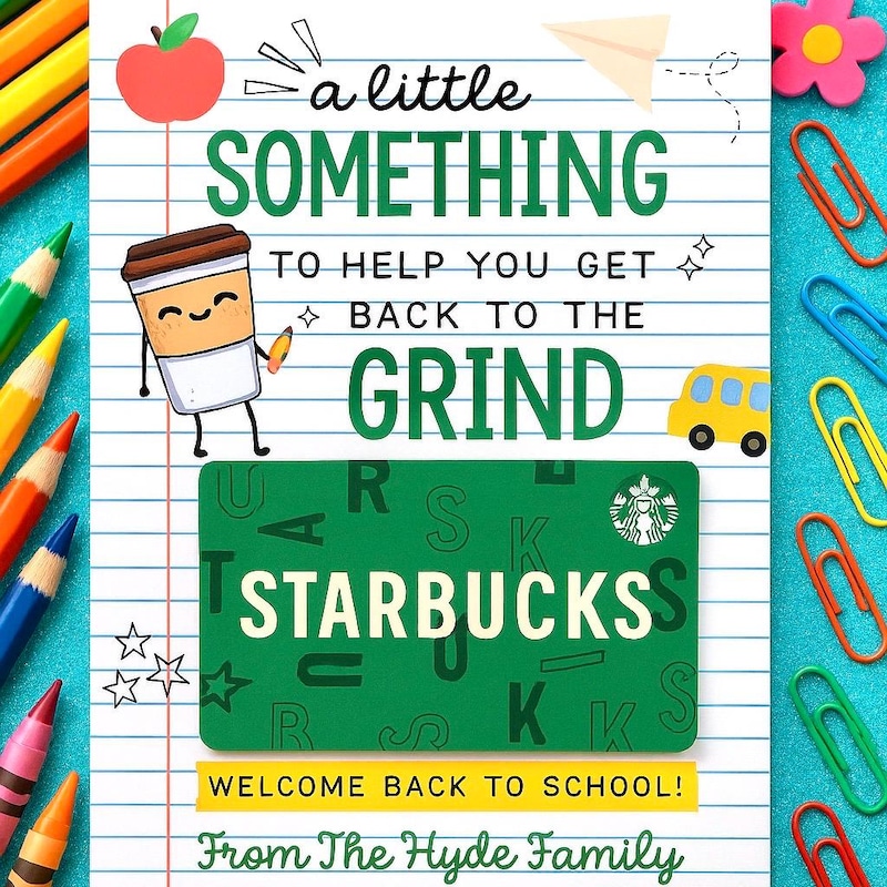 Starbucks Back to School Gift - 60+ Gift Ideas for 2025
