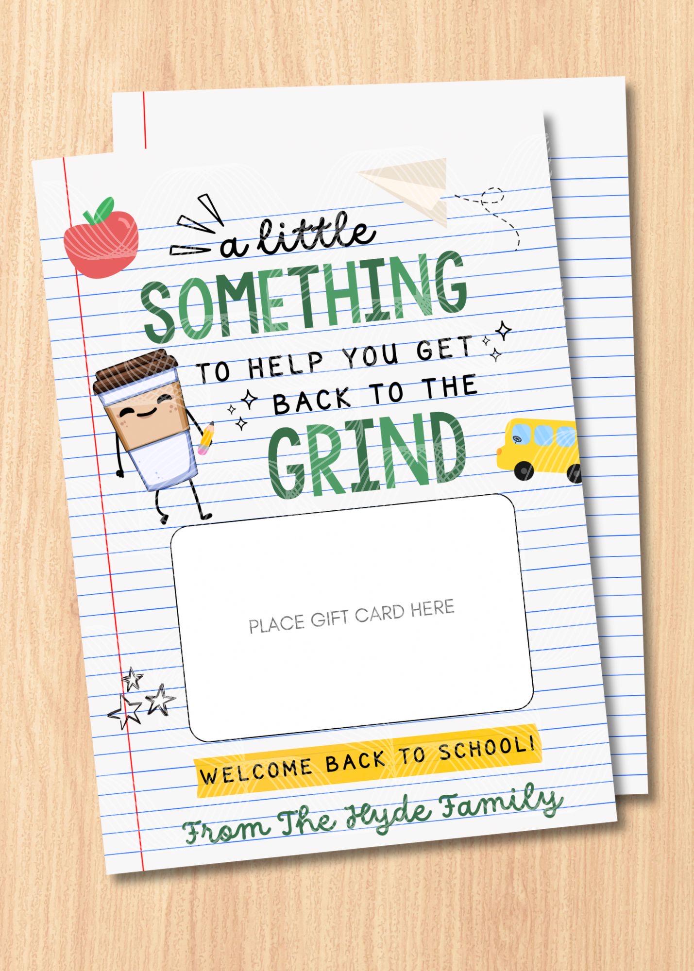 Coffee Gift Card Holder | Back to School Teacher Gift | First Day of ...