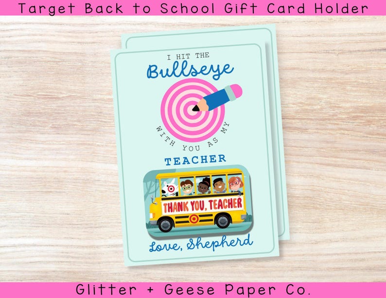 Target Gift Card Holder | Teacher Gift | Money Card | Teacher ...
