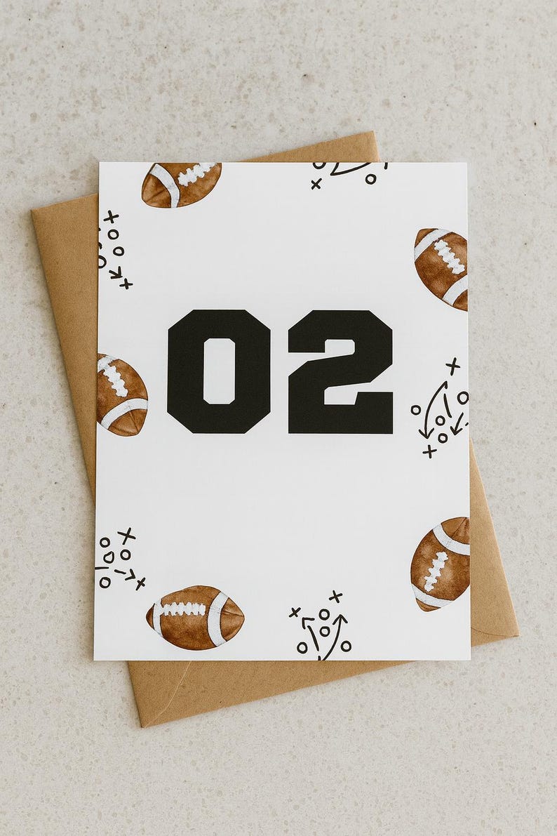 Editable Football Birthday Invitation | Boy Sports Party Invite | Game ...