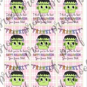 Editable Halloween Gift Tag Printable | Frankly I Think You’re the Best ...