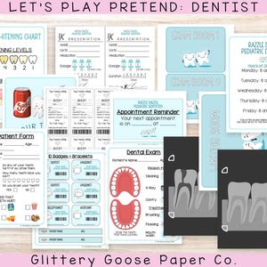 Dentist Office Pretend Play Set: Printable Dramatic Play (digital ...