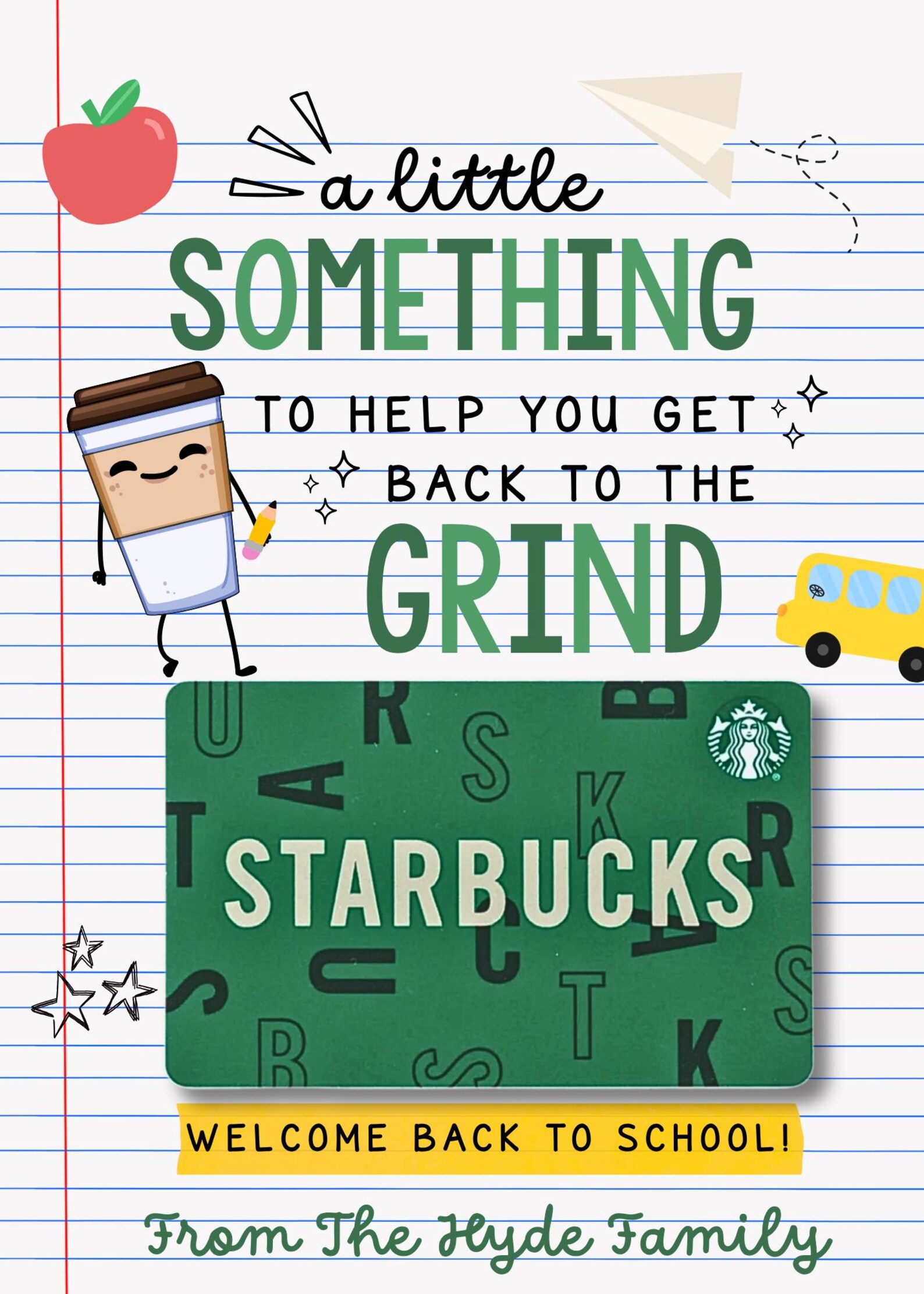 Coffee Gift Card Holder | Back to School Teacher Gift | First Day of ...