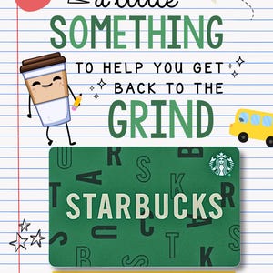 Coffee Gift Card Holder | Back to School Teacher Gift | First Day of ...